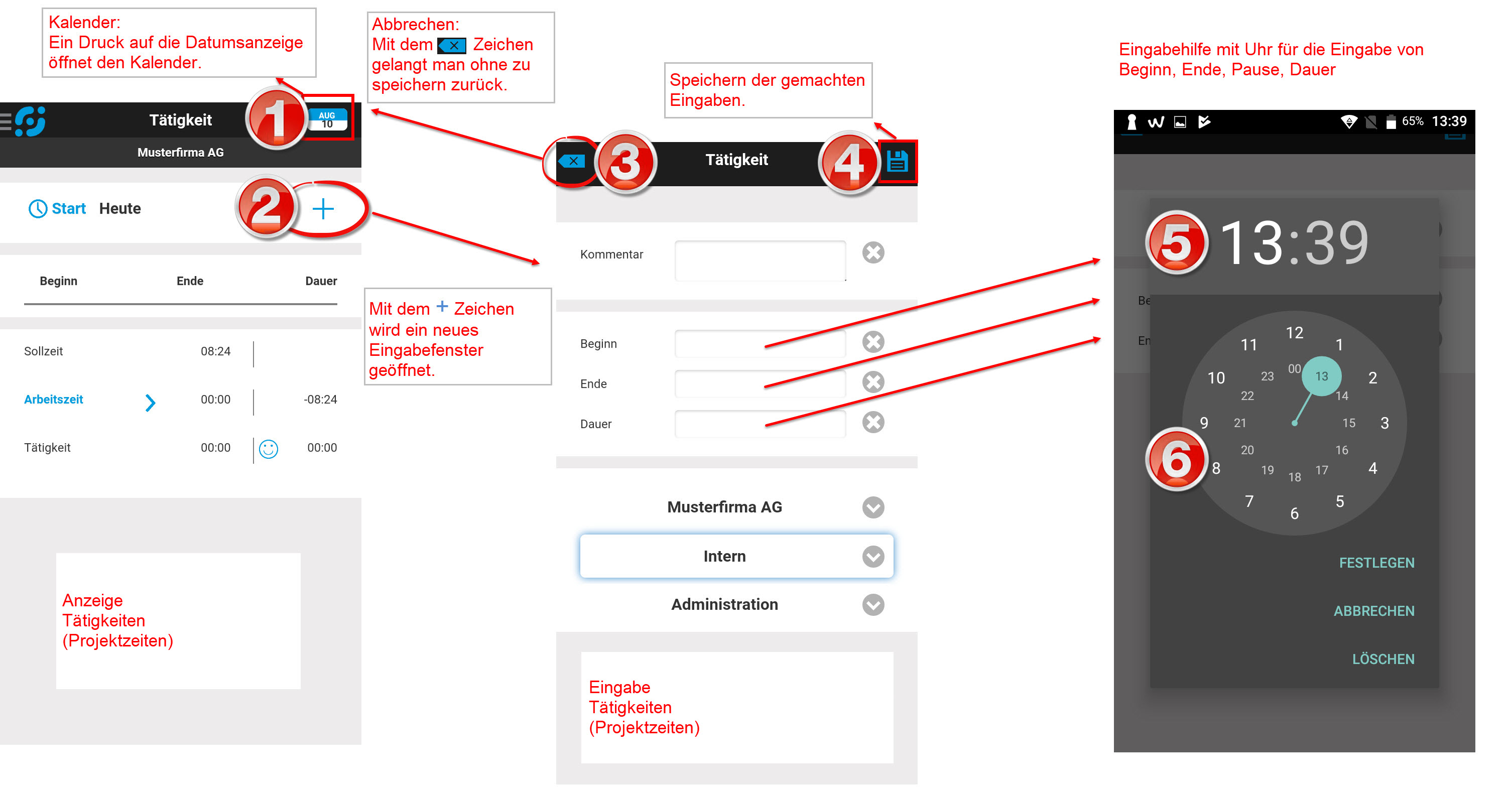 timesaver - Bedienungsanleitung mobile App